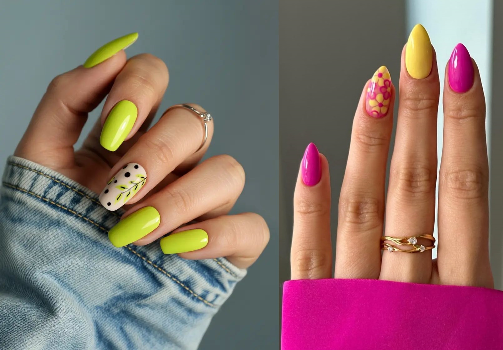 Spring acrylic nails 2026: 10 Σχέδια για κοντά και μακριά νύχια - Prima.gr